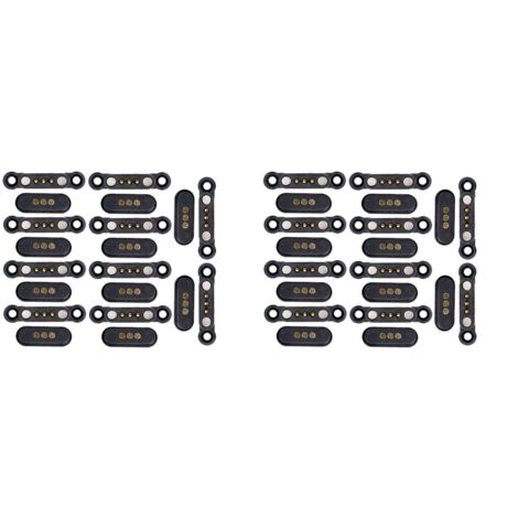 20 Pairs Spring Loaded Magnetic Pogo Pin Connector 3 Post Magnets Pitch ...