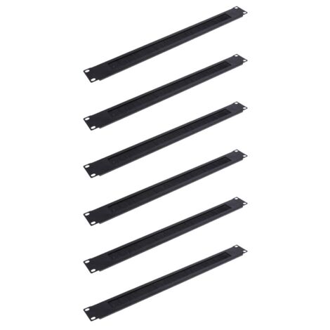 6Pcs 1U 19 Inch Rack Mount Blanking Plate in White Brush Network Panel ...