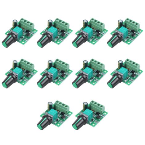 10X 1.8V 3V 5V 6V 7.2V 12V 2A 30W DC Motor Speed Controller (PWM ...