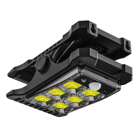 Solar Charging Garden Clamp Light Motion Sensor Balcony Yard Wall ...