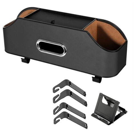 Car Headrest Backseat Organizer with 2 Drink Cup Holder, Cell Phone ...