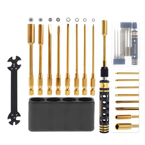 9 in 1 RC Tool Kit, Car Kit Hex Driver Screwdriver Set for Hobby Tools