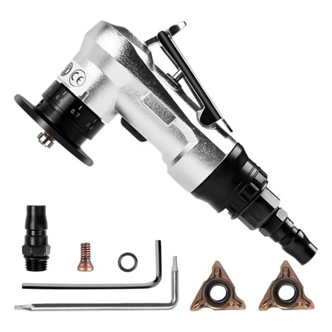 2 in 1 Mini Air Chamfering Tool, 5-Adjustment Pneumatic Chamfering, 45 ...