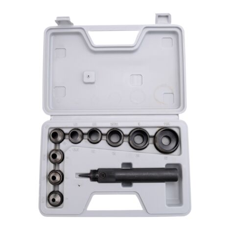 10Pcs Heavy Duty Hollow Punch Kit Set Gasket Leather Rubber Punching ...