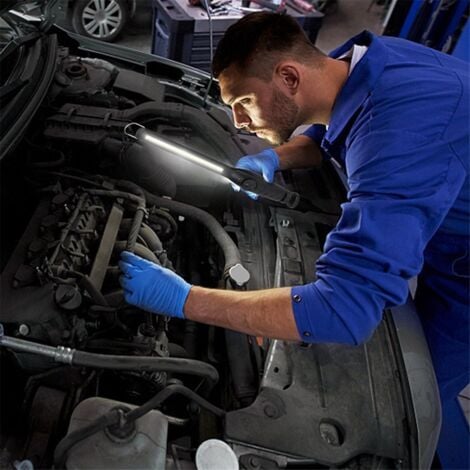 4PCS COB Portable LED Work Lights Cordless Magnetic Lamp Inspection for ...