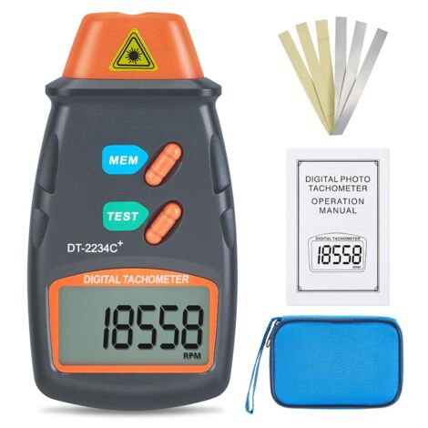 Digital Laser-Photo Tachometer Non Contact RPM Tach, Noncontact Sensor ...