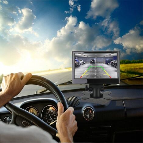 12V-24V 7 Inch TFT LCD Color HD Monitor with 4LED Light Camera for Car ...