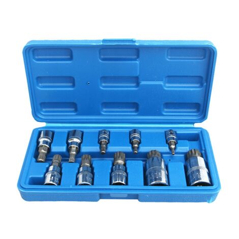 Twelve-angle sleeve Professional tripartite spline drill bit ...