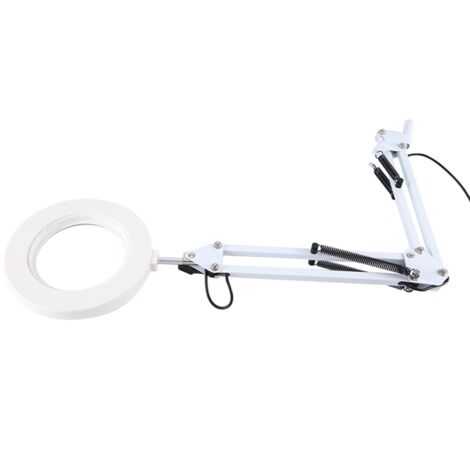 Magnifying Lamp Metal Swing Arm Magnifier Lamp-10 Levels Brightness,3 ...
