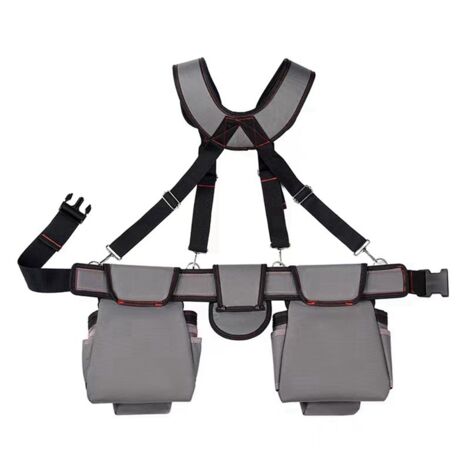 Suspender Tool Belt with Pouches Portable Large Capacity Gardening Bag ...