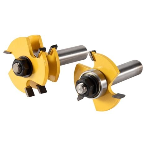 Tongue and Groove Set,Router Bit Set,Wood Door Flooring 3 Teeth ...