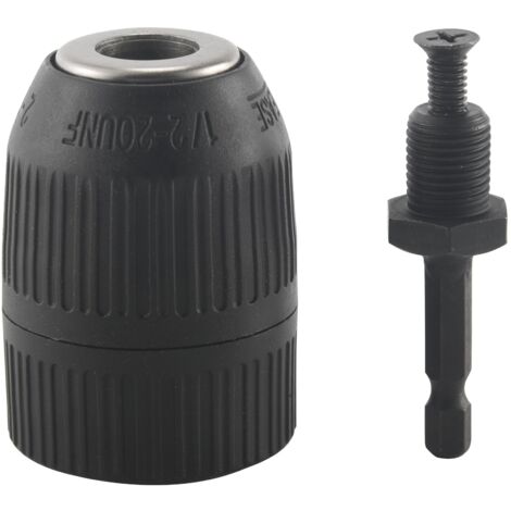 1/2inch Keyless Drill Chuck Adapter for Impact Driver Quick Connect