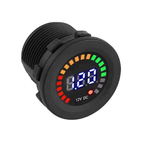 DC 12V Universal Car Motorcycle Boat LED Digital Voltmeter Panel Volt ...