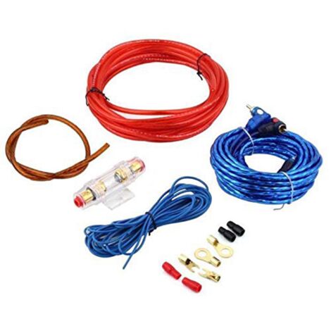 60 AMP Fuse Holder 8GA Power Cable Subwoofer Speaker Car Audio Wire ...
