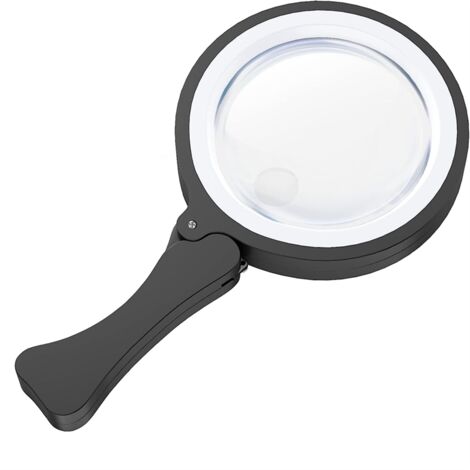 Magnifying Glass with 17 LED Light, 3X 6X Reading Magnifier, Portable ...