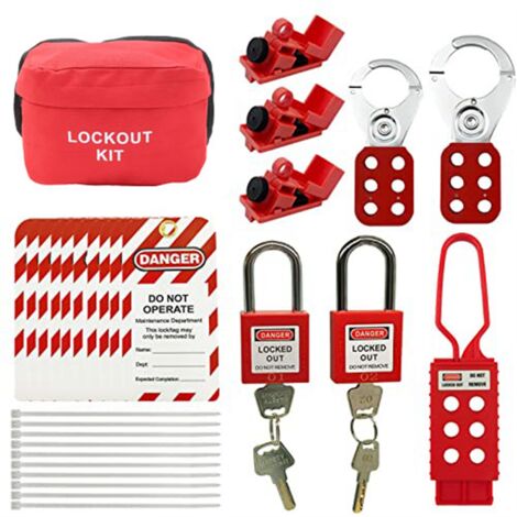 Electrical Lockout Tagout Kit -Lock Out Tag Kits with Hasps,Circuit ...