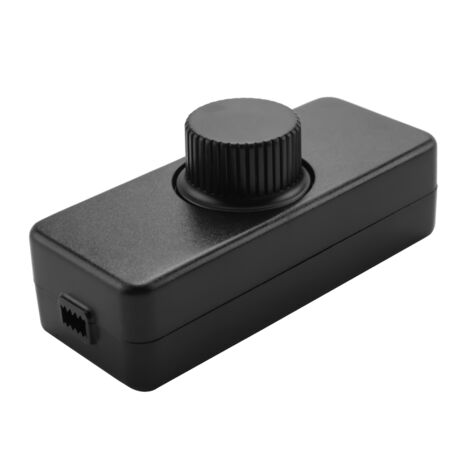 Inline LED Dimmer Switch, Built-in Rotary ON/OFF and Knob Control for Dimmable 3-100W LED ...