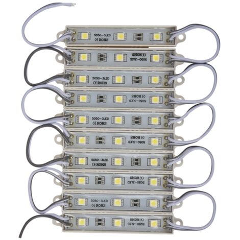 110pcs 5050 SMD 3 LED Module Strip String Light Waterproof DC 12V Cool ...