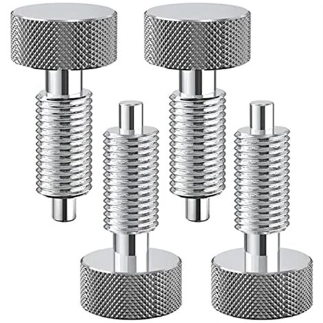 4 PCS Hand Retractable Spring Plunger with Knurled Handle ,Lock Out M6 ...
