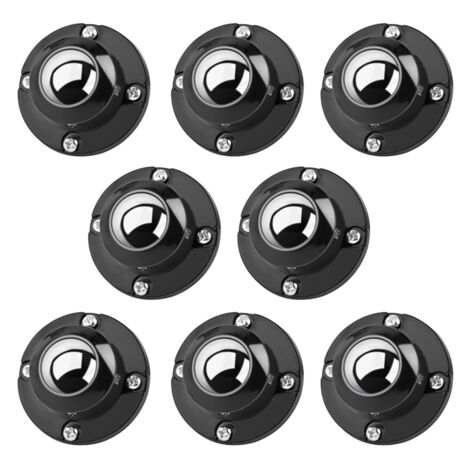 Updated Self Adhesive Caster Wheels 8 Pack, 201 Stainless Steel Stick on