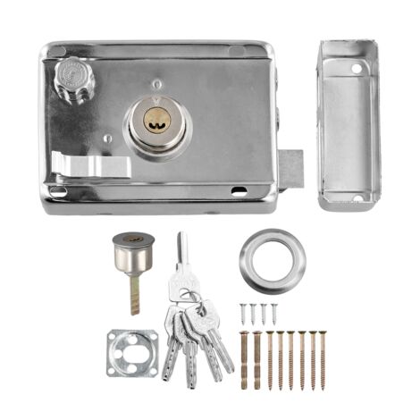 Exterior Door Locks Security Anti-Theft Lock Multiple Insurance Wood ...