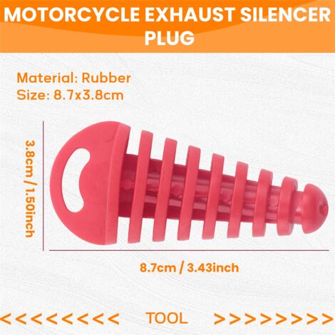 Muffler Pipe Exhaust Wash Plug for Motorcycle Dirt Bike ATV Quad 2 4 ...