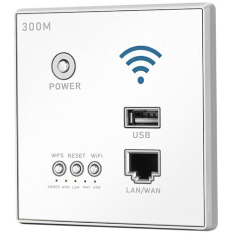Wireless WiFi Socket Rj45, AP Relay Smart USB Socket, Crystal Glass ...