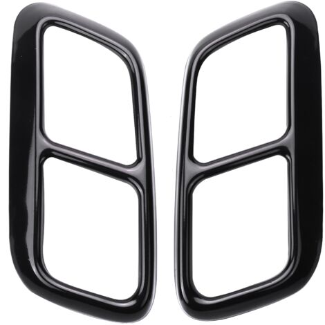 Car Exhaust Pipe Trim Stainless Steel Tail Cap for Sport 2018 2019 - Black
