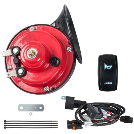 UTV ATV Universal 12V Horn Kit W/ Rocker Switch for RZR 800 XP Ranger X3