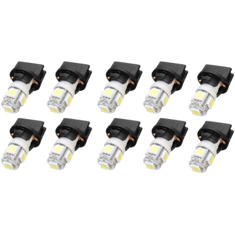 10X T10 White 5050 194 LED Bulbs Instrument Gauge Cluster Dash Light ...
