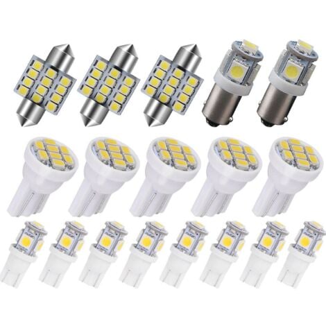 6000K White LED Interior Light Bulb Package for 4Runner 18Pcs Inside ...