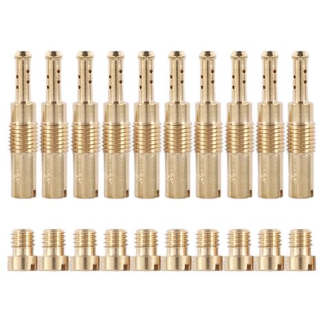 10Pcs Carburetor Main Jet Kit & Slow/Pilot for PWK CVK PWM KSR Motorcycle