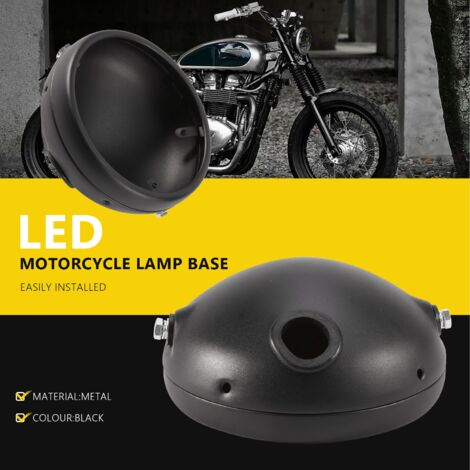 Motorcycle Headlight Base 7-Inch Retro Modified LED Shell