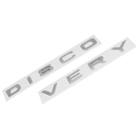 3D Matte Slive Letter Car Rear Front Badge Emblem Decal Sticker for ...