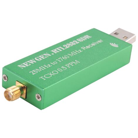 USB Adapter RTL-SDR RTL2832U + R820T2+ 1Ppm TCXO TV Tuner Receiver