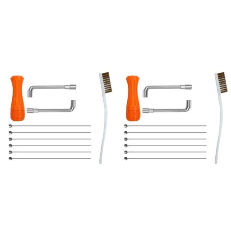 2 Sets of 3D Printer Nozzle Cleaning Kit for M6 M7 MK8,
