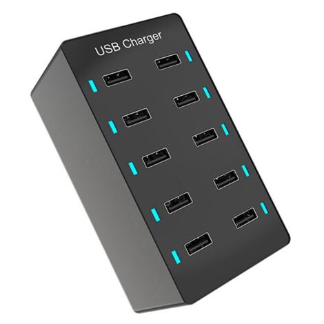 Charger Fast Charge Hub 10 Port Black(UK)