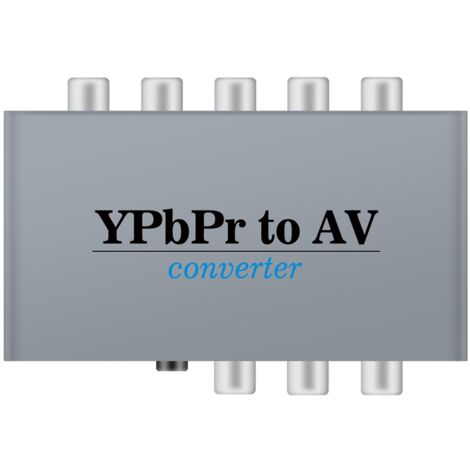 Ypbpr Converter,Ypbpr to AV,YPbPr AV Adapter EU PLUG