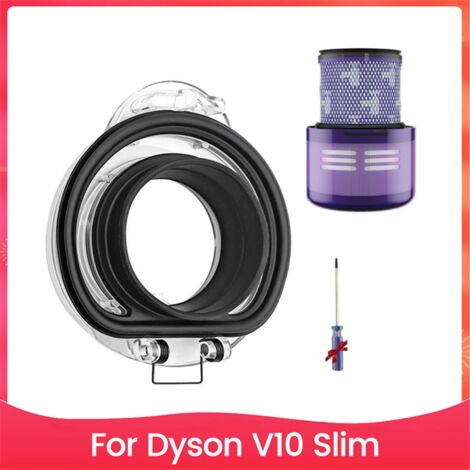 Dust Bin Lid with Filters for V10 Slim Vacuum Attachments