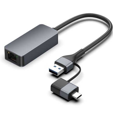 2500Mbps Network Card USB C Type-C Ethernet to RJ45 Wired Adapter CA
