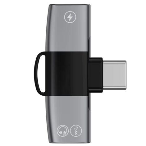 OTG 2 in 1 Double USB Type C Splitter to Charger Adapter B