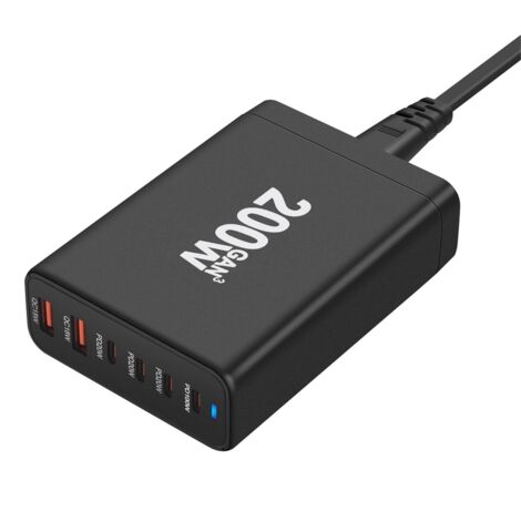 200W GaN Desktop Charger USB Type C PD Quick Charge (US)