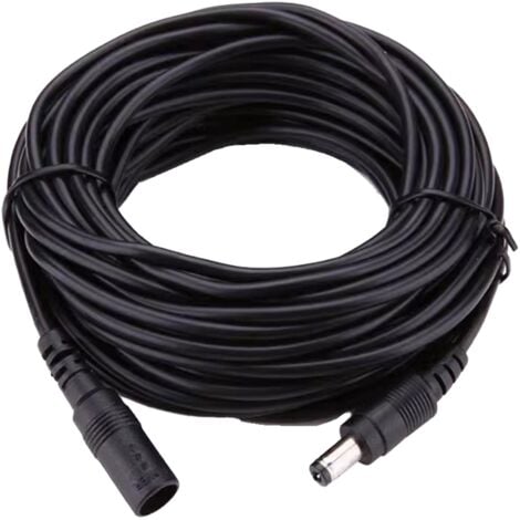 DC 12V Power Extension Cable 5.5x2.1mm Cord 12m