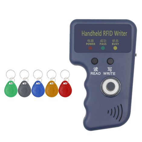 RFID Card Writer Reader Duplicator+5XT5577 Keychain Cloner