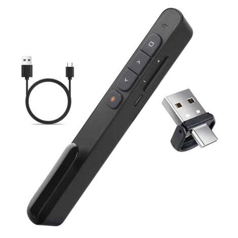 Rechargeable smart presenter Type-C/USB dual receiver Presenter