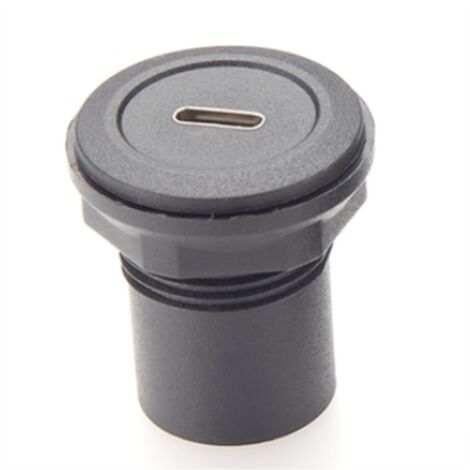 22mm USB Connector C Jack to Round Panel Mount Adapter