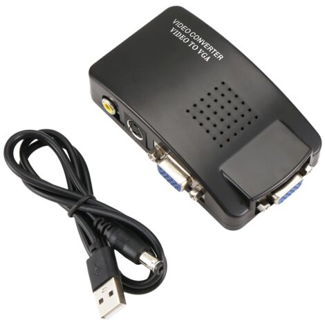AV to VGA Adapter Converter PC Composite Switch Box
