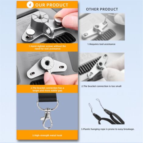 Remote Control Neck Lanyard Strap with Tie Buckle Bracket