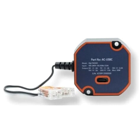 AC to USB C Adapter Flush Wall-mounted Power Supply AC-USBC-US