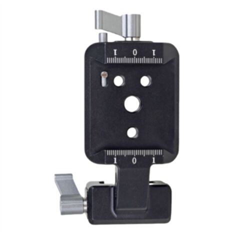 Rail Clamp Mounting Plate Cold Shoe 1/4 3/8 Vertical Adapter